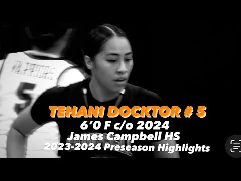 Tehani Docktor - 2023-2024 Preseason Highlights - YouTube
