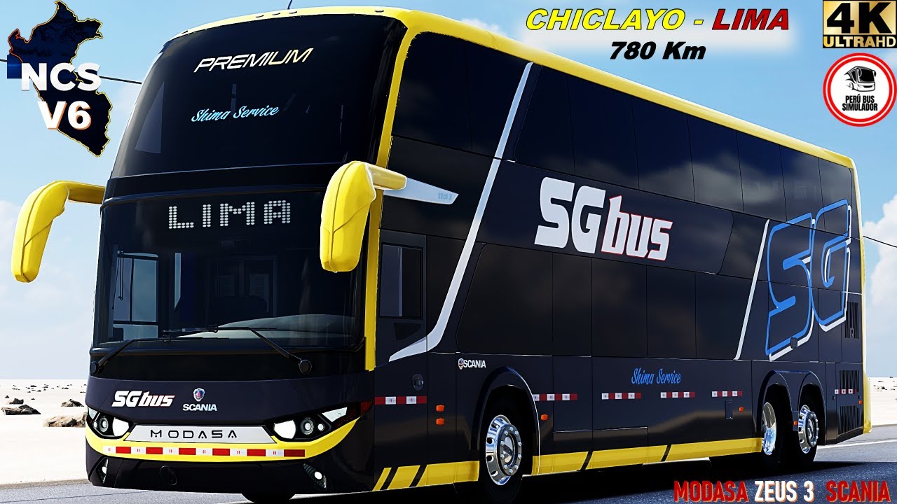 Map Perú NCS V6 | CHICLAYO-LIMA | MODASA ZEUS 3 SCANIA | BJX3DSHoP | SG ...