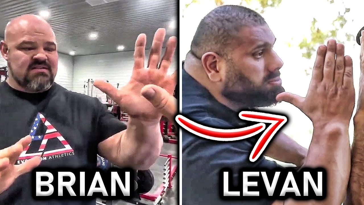 BRIAN SHAW vs LEVAN SAGINASHVILI Hand Size Comparison! - YouTube