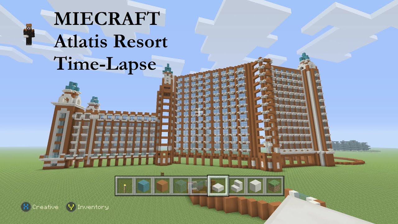 Atlantis Resort Hotel, Bahamas: Minecraft Time-Lapse / part 2 - YouTube
