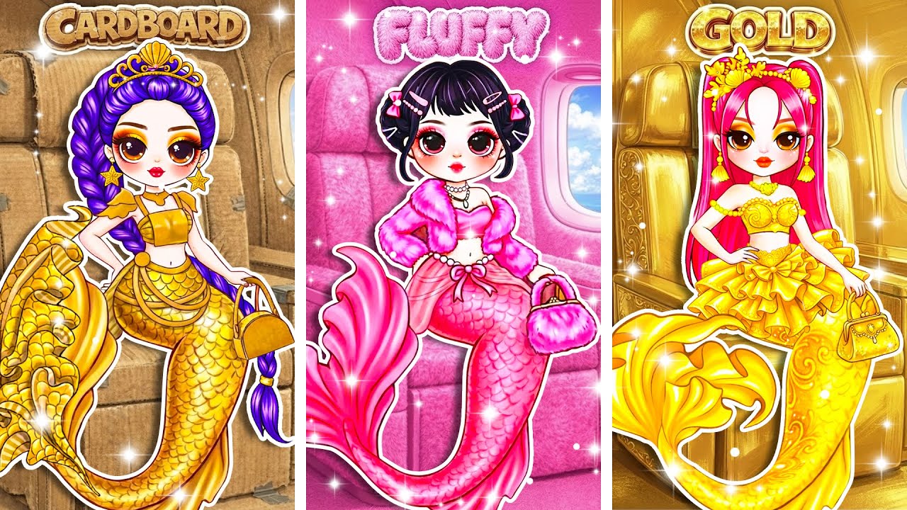 Huntrix Glow Up To Cardboard, Gold & Fluffy Mermaid | K-Pop Demon ...