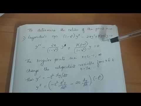 point at infinity example S1 MSc mathematics ODE module 2 - YouTube