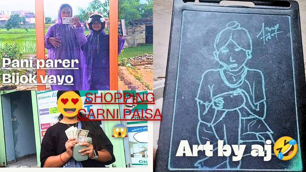 Pani parer maiju vanji ko dress😂||kasko drawing hola tw yo yati ramro😁 ...