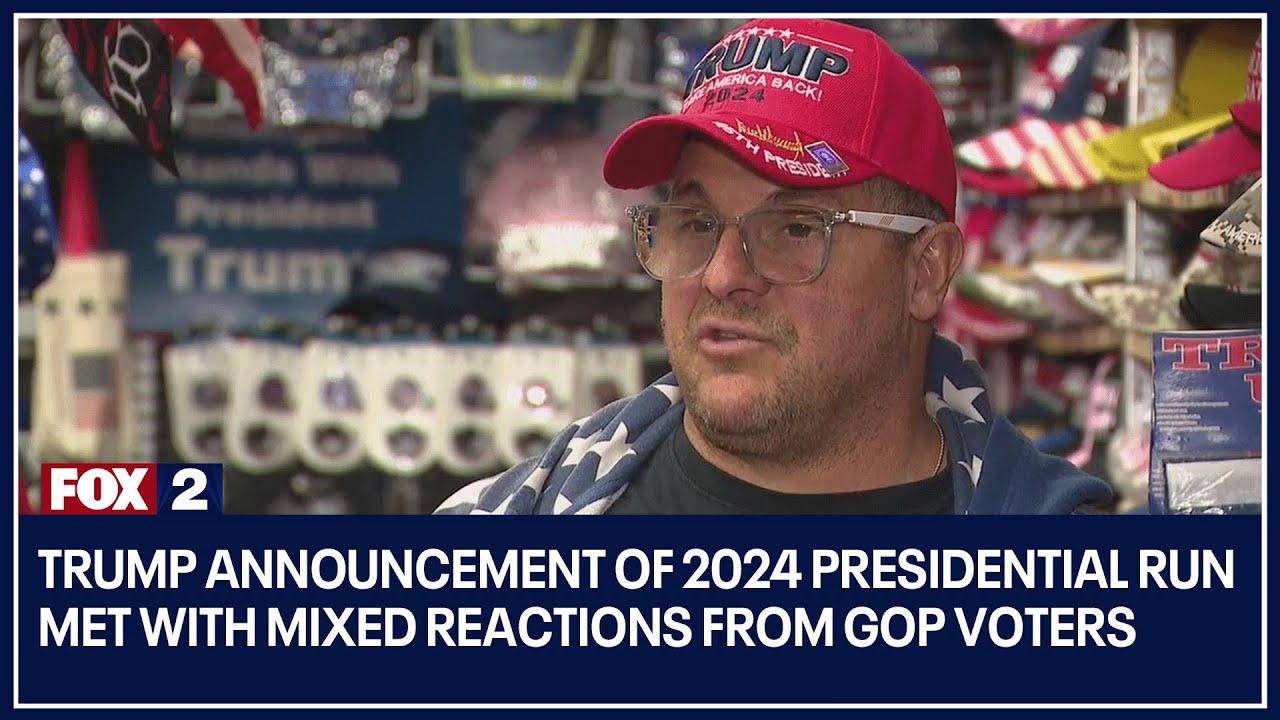 Trump announcement of 2024 presidential run met with mixed reactions ...