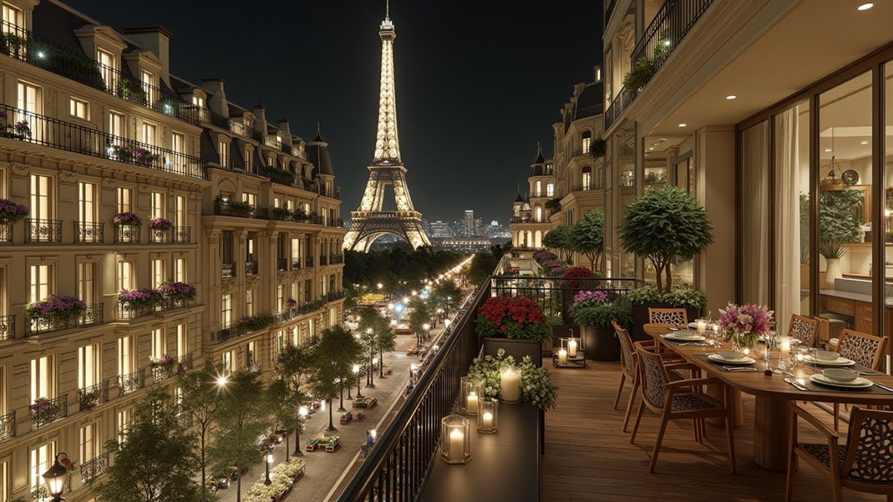 Paris Balcony Night Jazz: Chill, Gentle, and Relaxing Music for Your ...