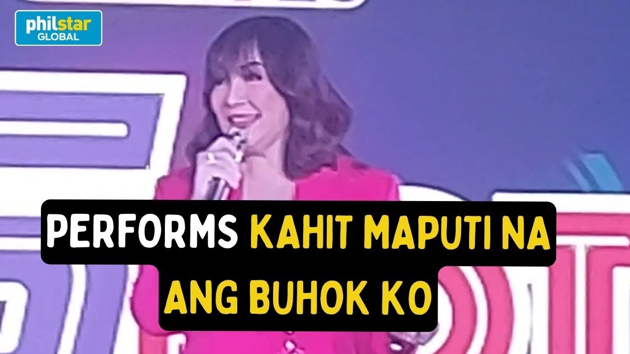 Mega Star Sharon Cuneta kumanta ng "Kahit Maputi na ang Buhok Ko" - YouTube