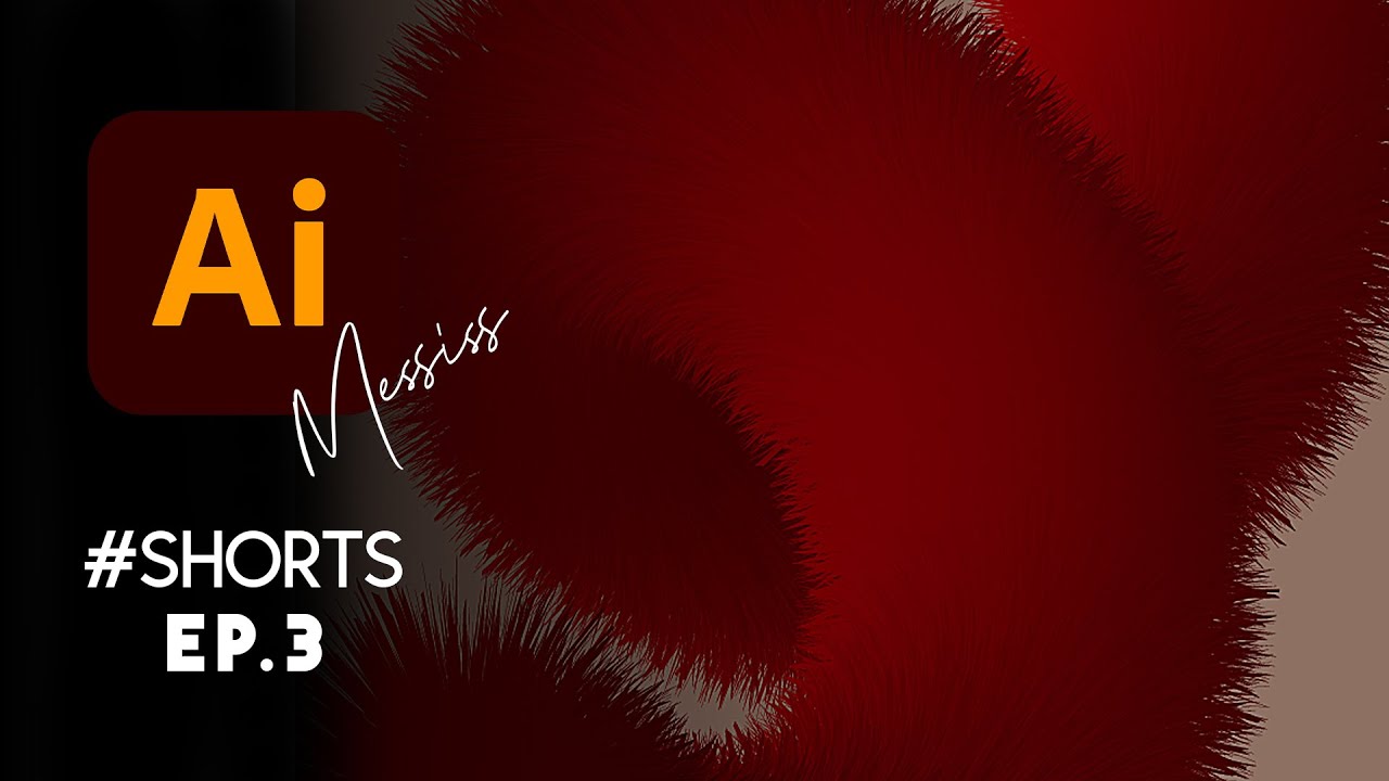 Poster Design | Fluffy Effect in Illustrator #Shorts - YouTube