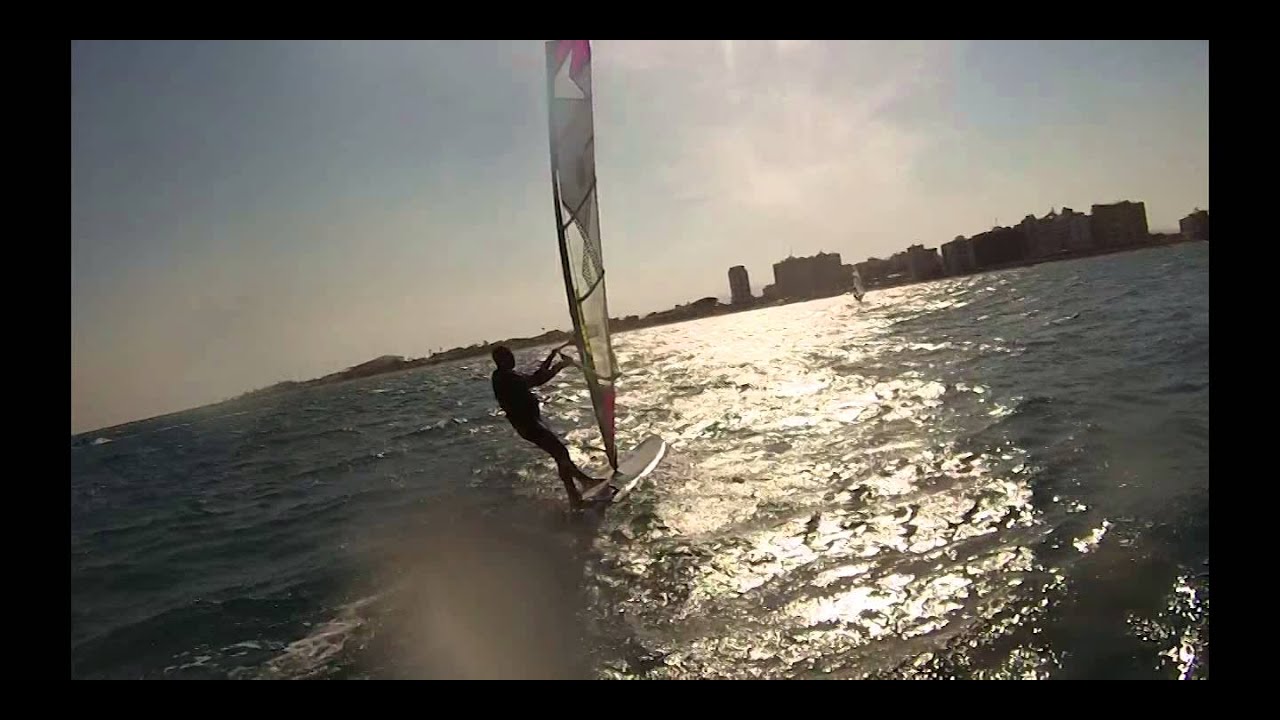 WINDSURFING cyprus Larnaca 2014 - YouTube