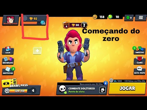 Começando uma conta do zero brawl stars - YouTube