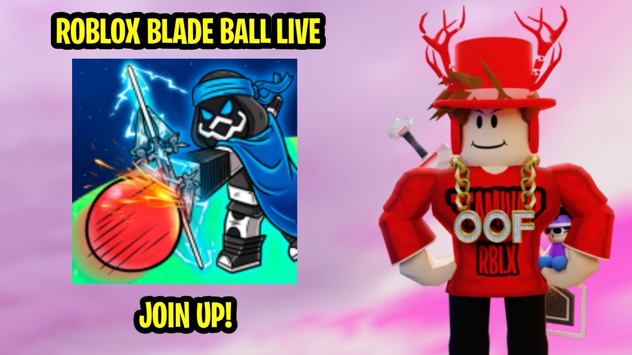 🔴ROBLOX BLADE BALL LIVE // JOIN UP! GRINDING THE WINTER SEASON PASS ...