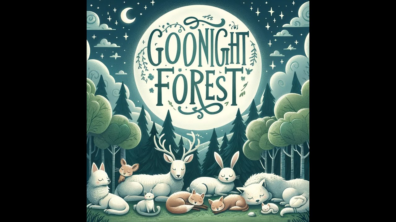 Goodnight Forest Lullaby with Woodland Animal Sounds |1 Hour| Soothing ...