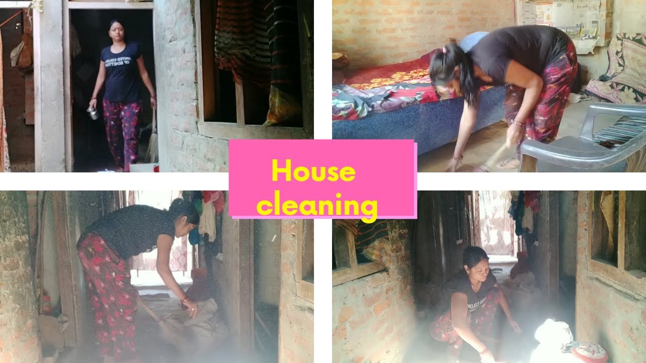 Home Cleaning Vlog Village Style झाड़ू Desi Vlog Indian Housewife
