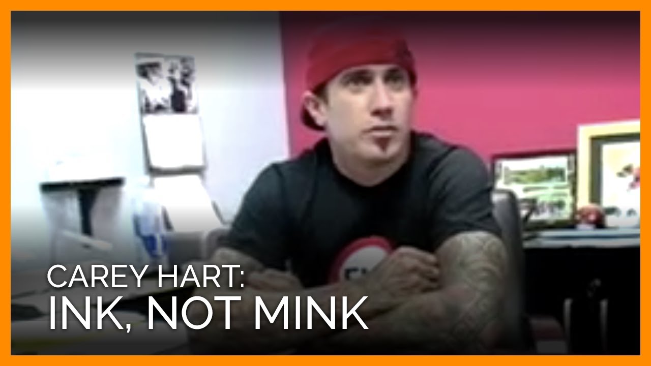 Carey Hart Stars in an 'Ink, Not Mink' Ad - YouTube