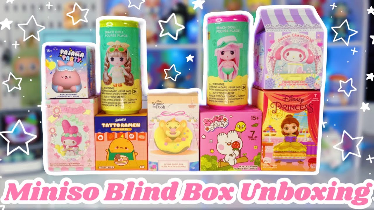 MINISO BLIND BOX UNBOXING *♡* POUPEE?? SANRIO, DISNEY, AND MORE!! - YouTube
