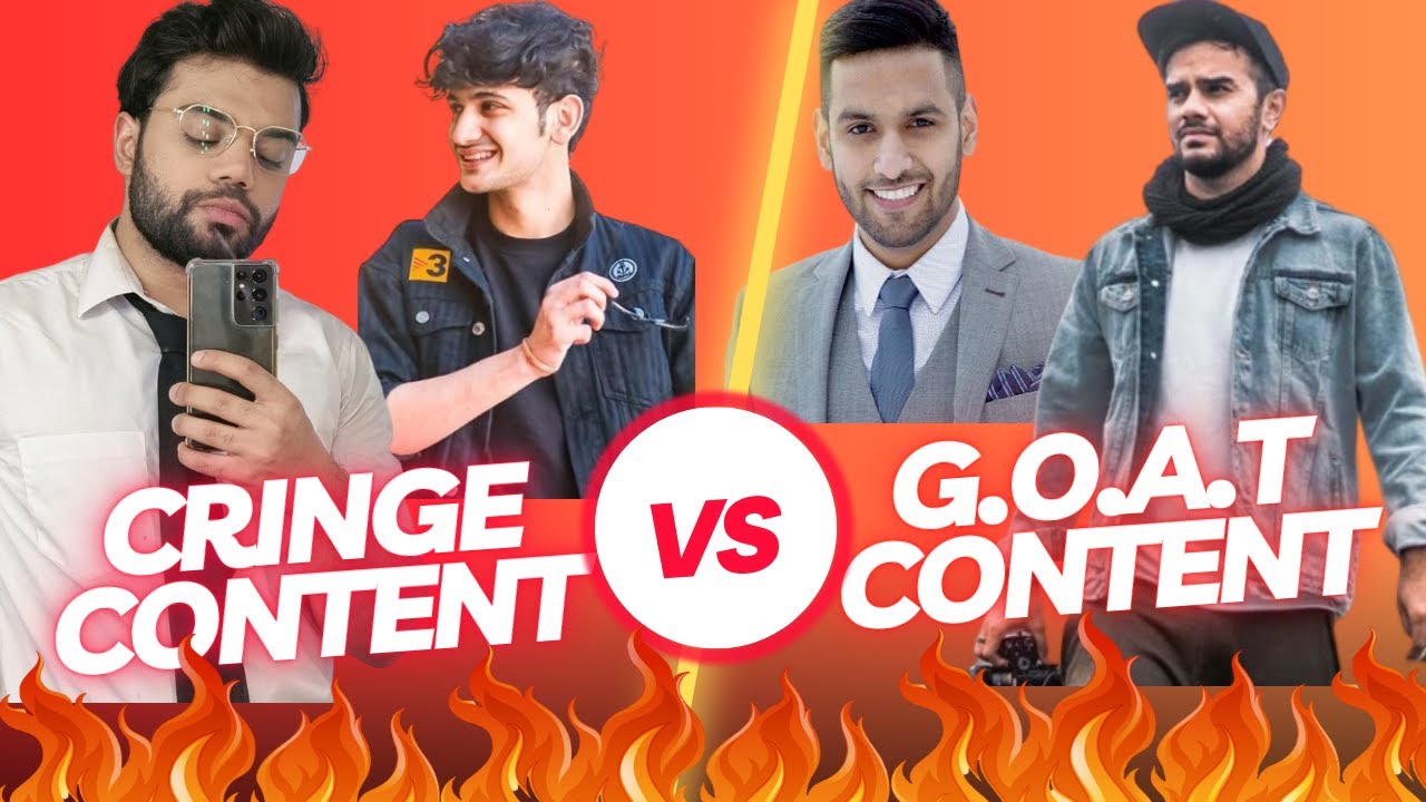 CRINGE CONTENT VS G.O.A.T CONTENT | YOUTUBE CRINGE CONTENT | #cringe # ...