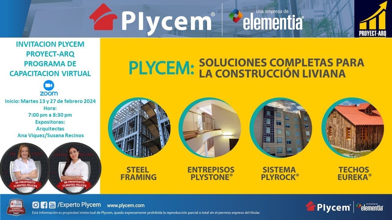 Sistema Plycem exterior Junta Invisible y Plycem bases de techo - YouTube