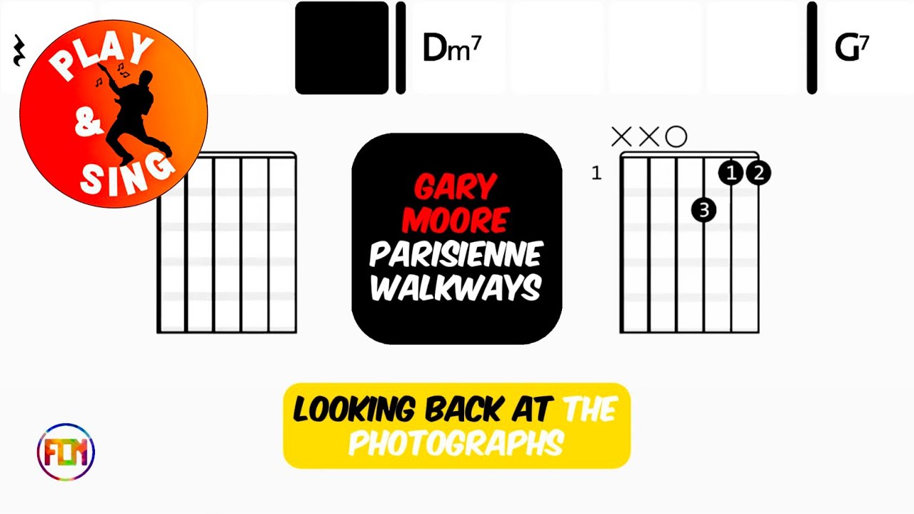 GARY MOORE - Parisienne Walkways | Scrolling Guitar Chords & Lyrics ...