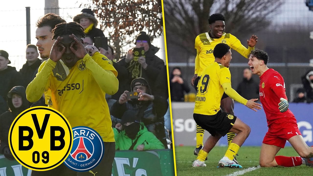 BVB U19: Cold as ice from the spot - win over PSG! | BVB - Paris Saint ...