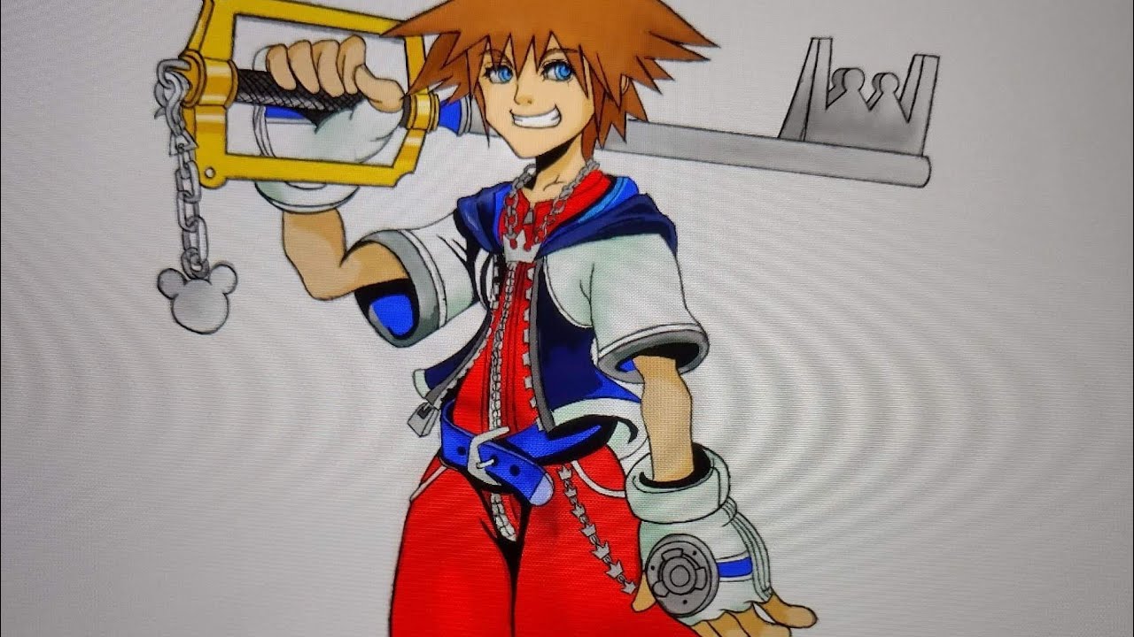 How to draw Sora from Kingdom Hearts - YouTube