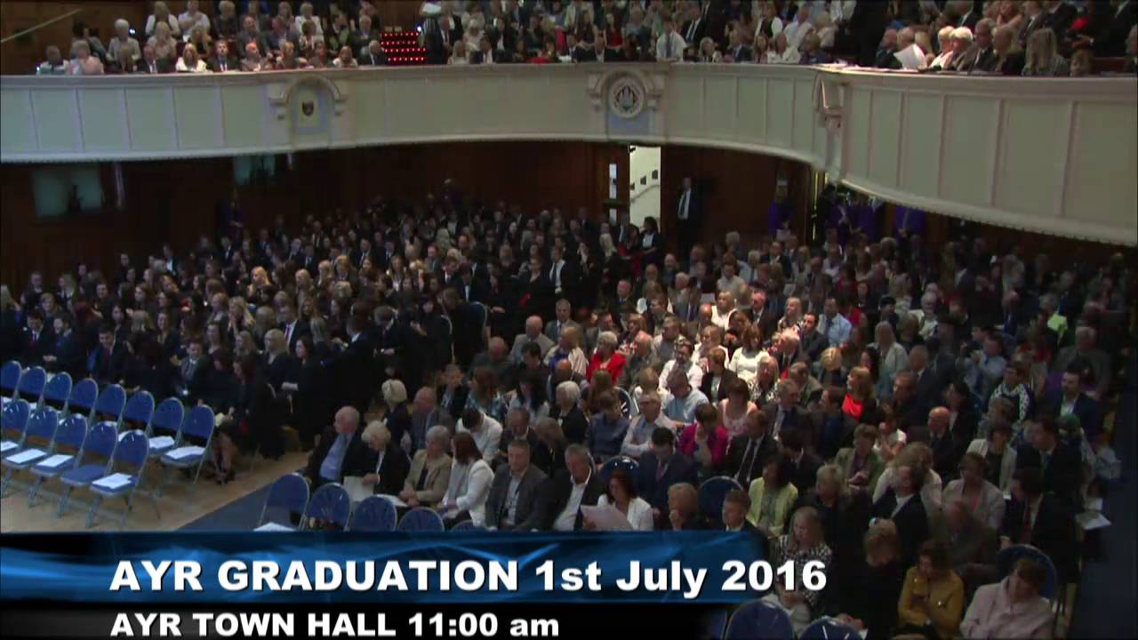 UWS Graduation Ayr 1st July 2016 11am - YouTube