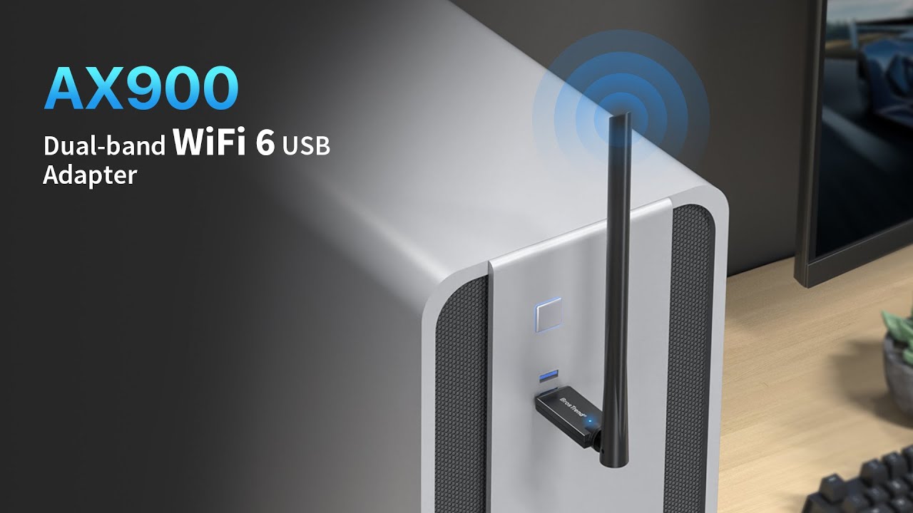 Know More about BrosTrend AX900 High-gain WiFi 6 USB Adapter - YouTube