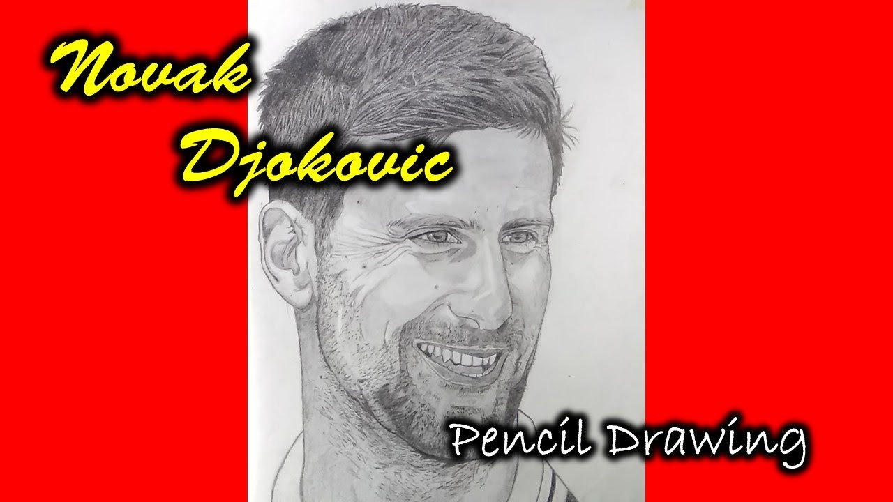 Drawing Novak Djokovic | Sketching | Sketch RB - YouTube