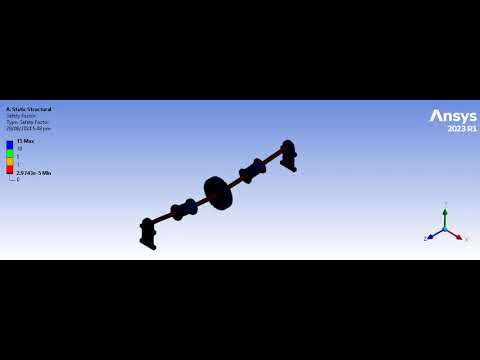 Safety Factor Analysis of Shaft Assembly (ANSYS Simulation) - YouTube