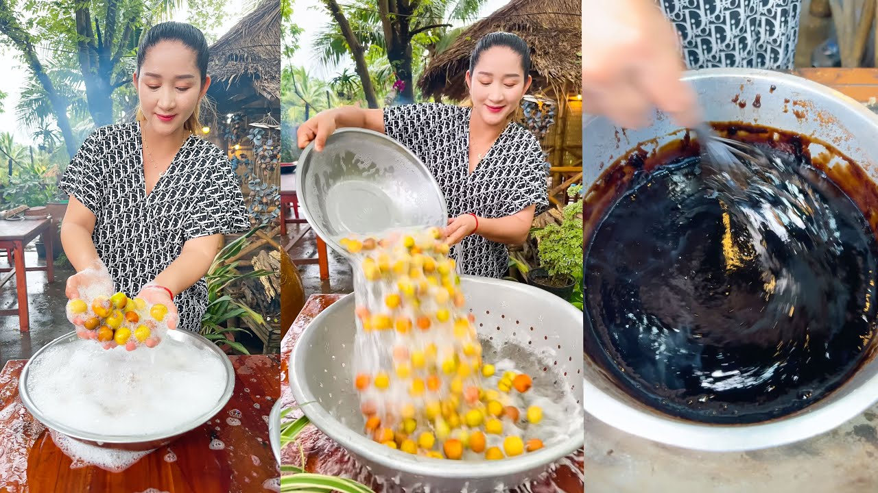 Jujube Jam Country Style cooked by pregnant chef - Cooking with sros ...