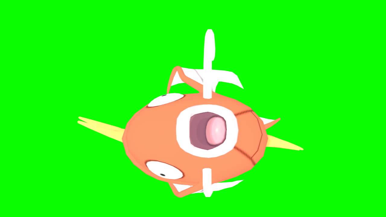 Magikarp animated front (pokemon) chroma - YouTube