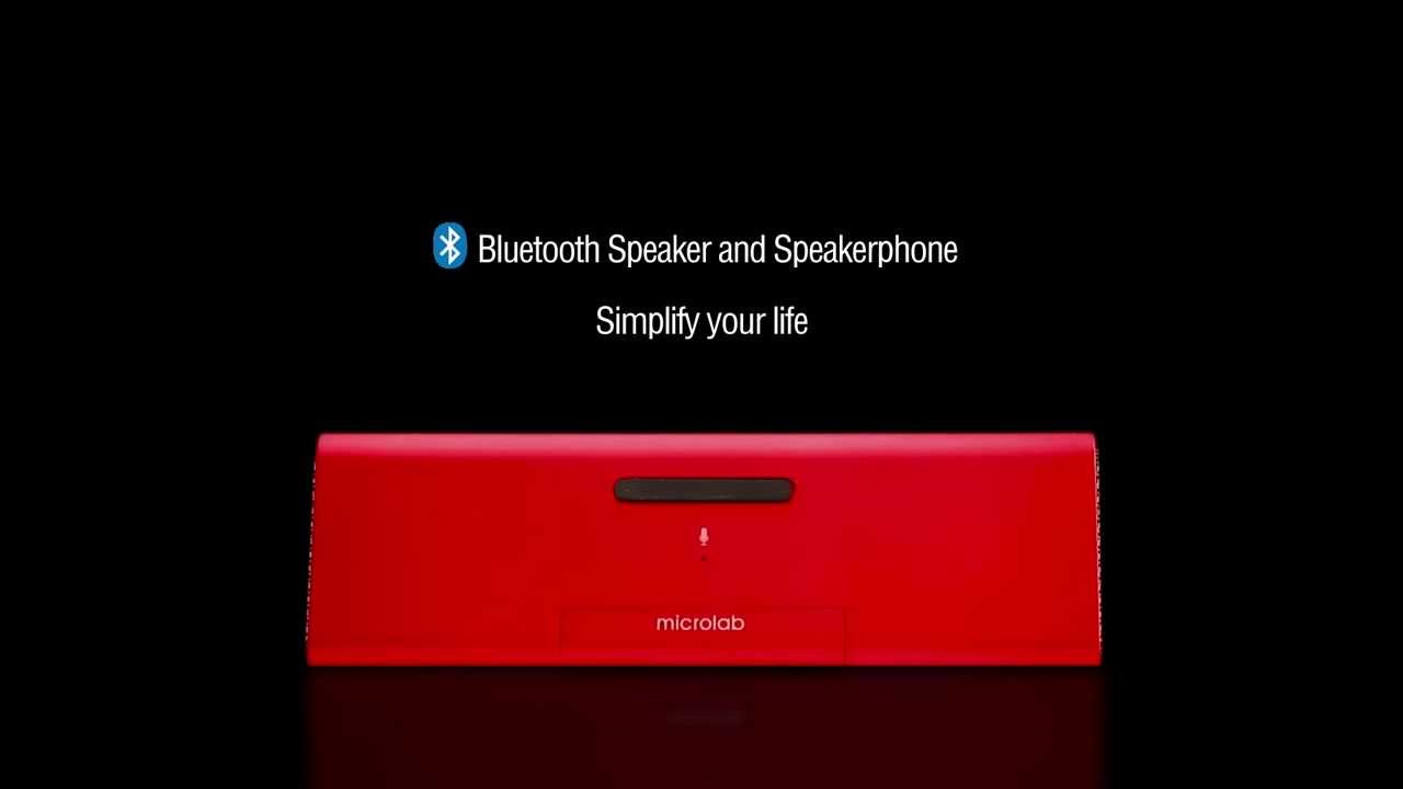 Microlab Wireless Portable Bluetooth Speakers MD212 - YouTube