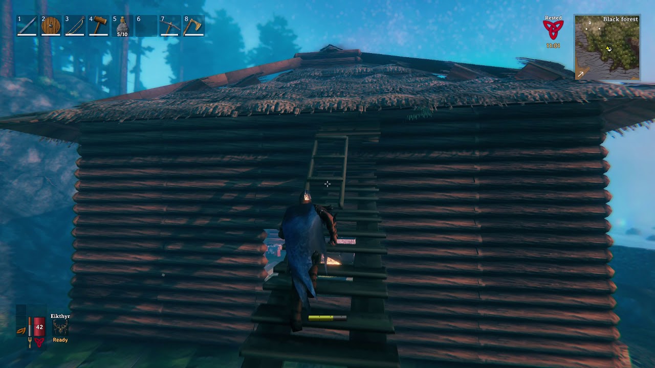 Valheim: A Log Cabin Base Built on Top of The Elder! :) - YouTube