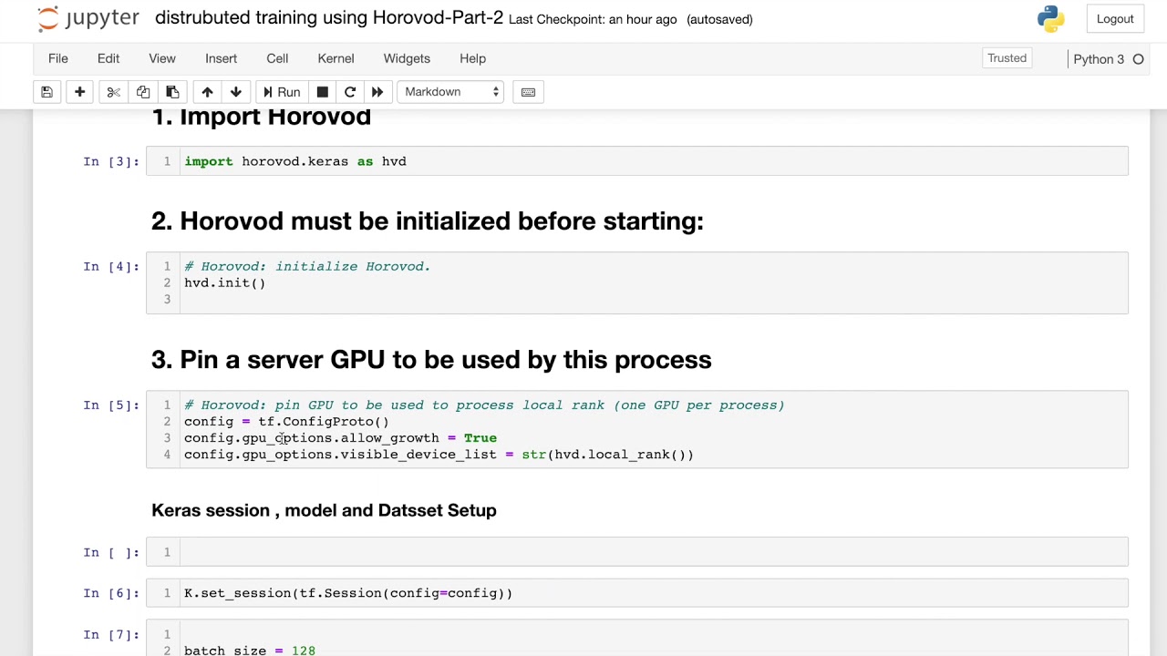Distributed Training Using Tensorflow Horovod Part 3 Youtube