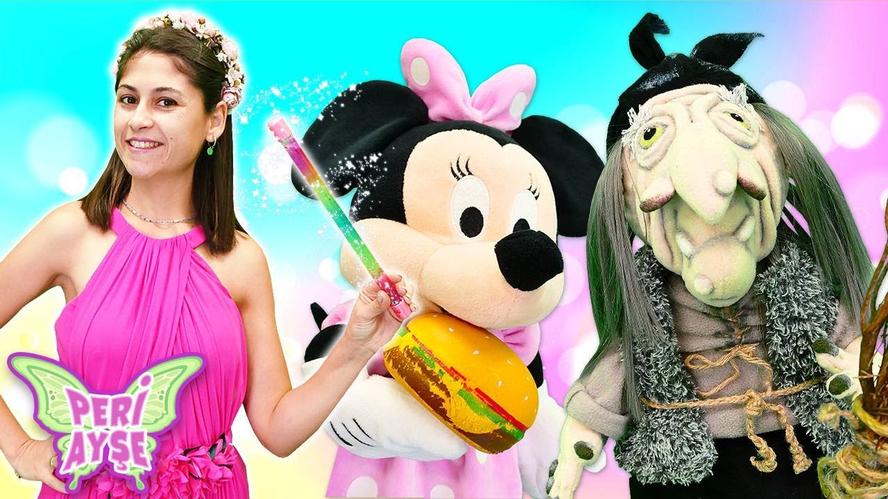 Peri Ayşe - Minnie Mouse'un eline aldığı her şey küçülüyor!!!! Sihir ...