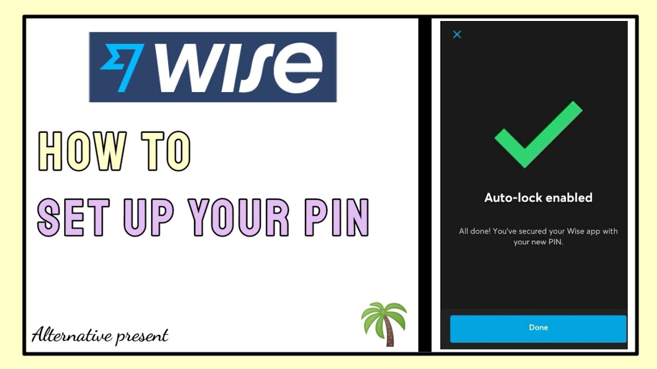 wise how to set up your pin || part -2|| alternative present 🎁 - YouTube