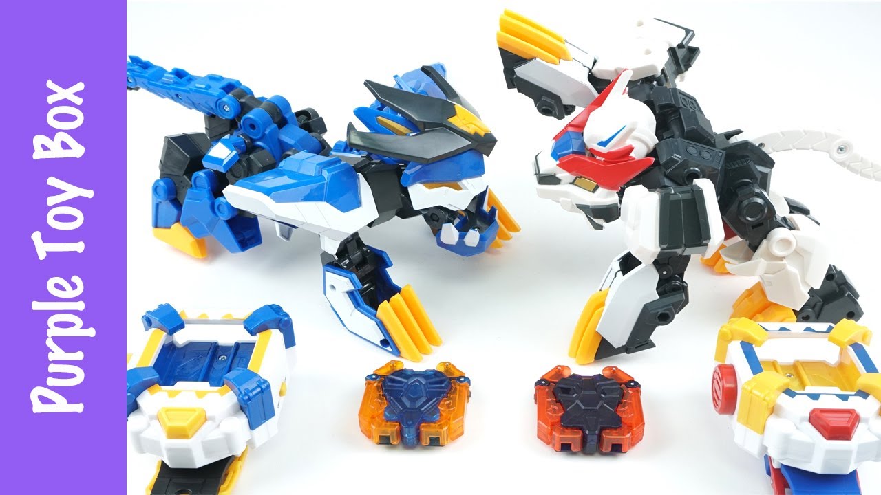 시노스톤 마스크 마스터즈 Synostone Dragon Tiger Transformer Toys - YouTube