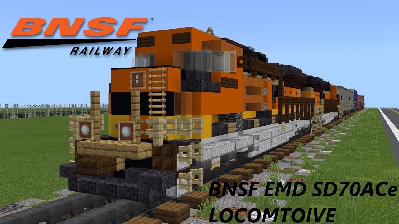 *Outdated* Minecraft Train Tutorial: BNSF EMD SD70ACe - YouTube