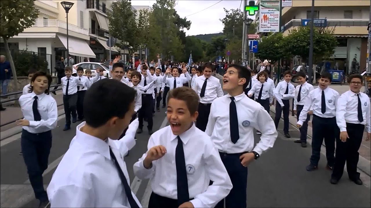 Παρέλαση στην Αγία Παρασκευή (28/ 10/ 2014) - YouTube