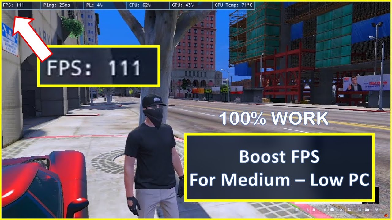 FiveM Boost FPS 120+ | สอนลง Mod ท้องฟ้า ลบสภาพอากาศ | คอมกาก - กลาง (Free Download) - YouTube