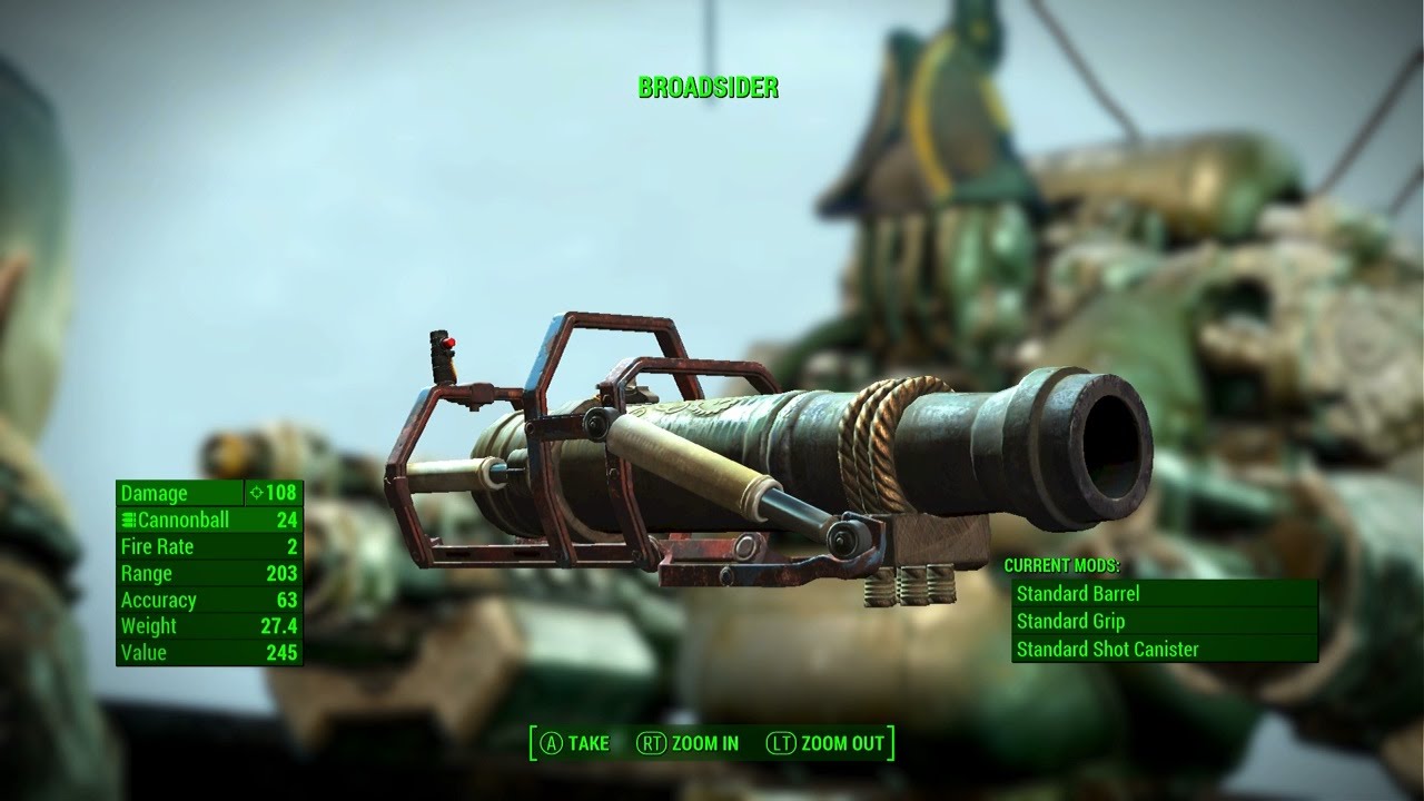 FallOut 4 - How to Get the Broadsider! USS Constitution Side Quest All ...