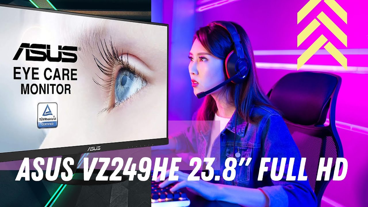 Asus VZ249HE 23.8" Full HD IPS Mate Negro pantalla para PC - Monitor - YouTube