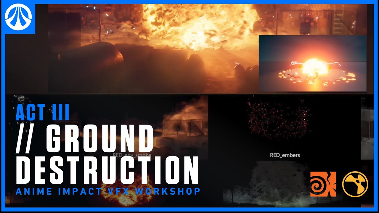 Anime Impact FX - 5g - Ground Destruction [ Houdini FX ] - YouTube