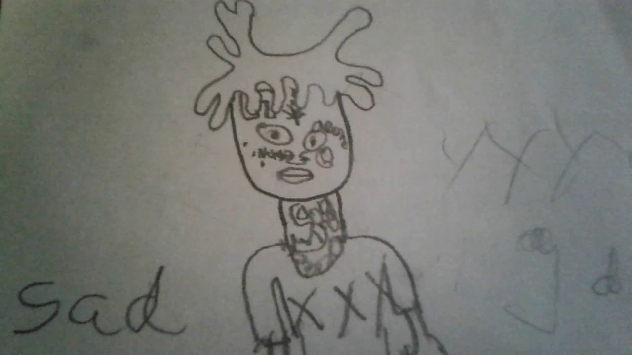 How to draw xxxtentacion - YouTube