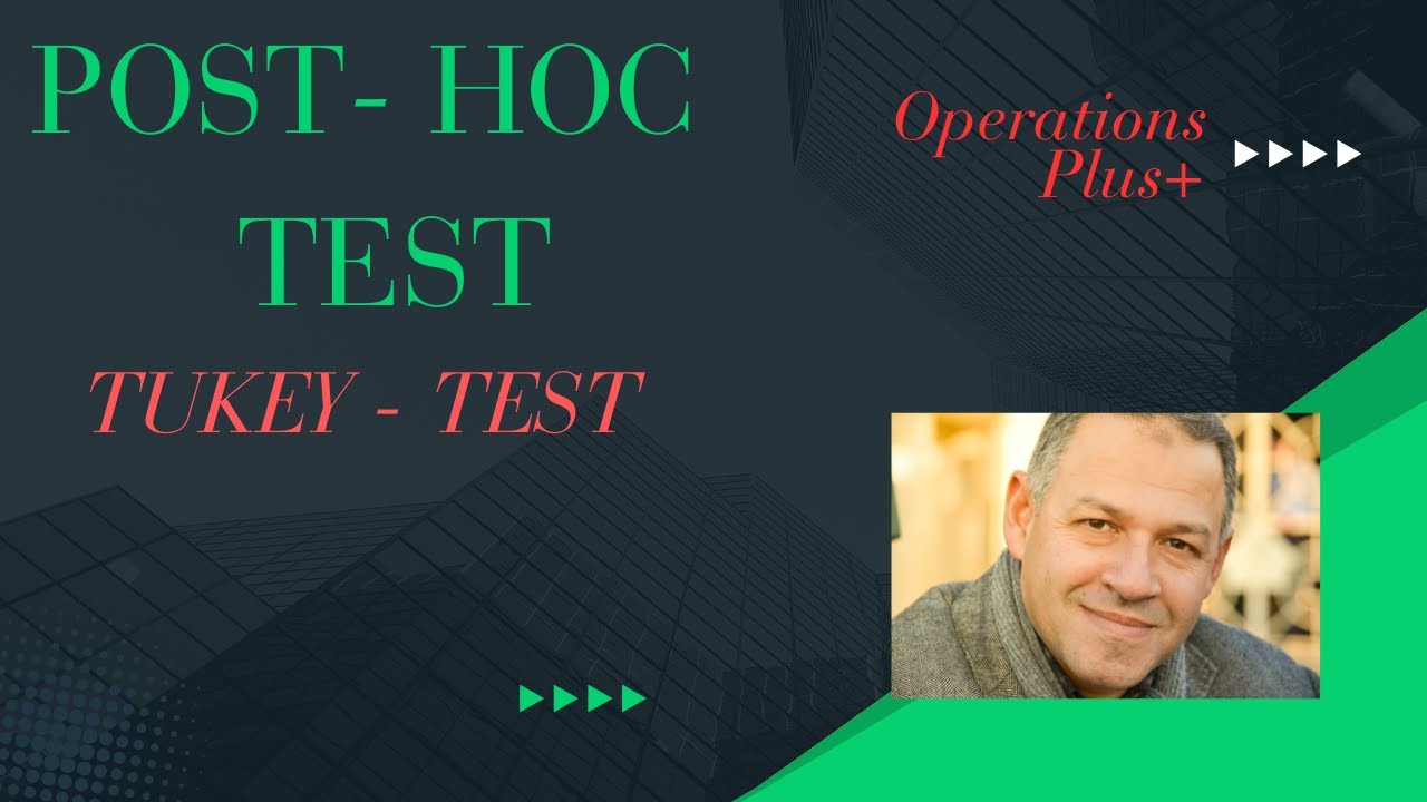 post hoc test (Tukey Test) - YouTube