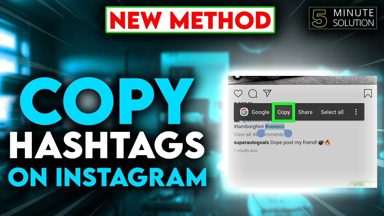 How to Copy Hashtags on Instagram 2024 - YouTube
