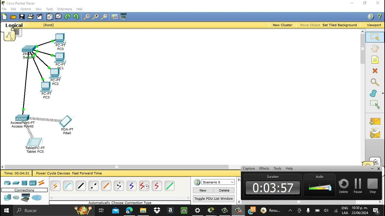 Practica en Cisco Packet Tracer de una distribución de una red LAN en mi plantel. - YouTube