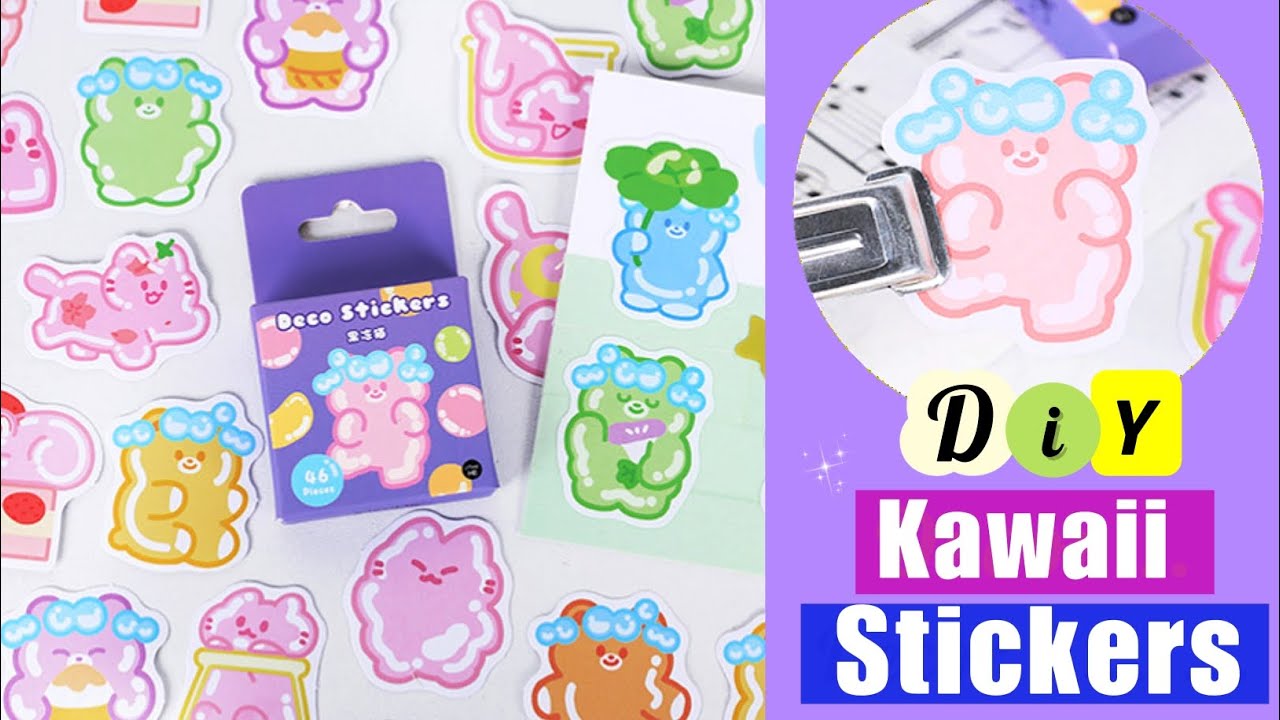 How to make kawaii Stickers Box at home | Make a Kawaii Stickers Box ...