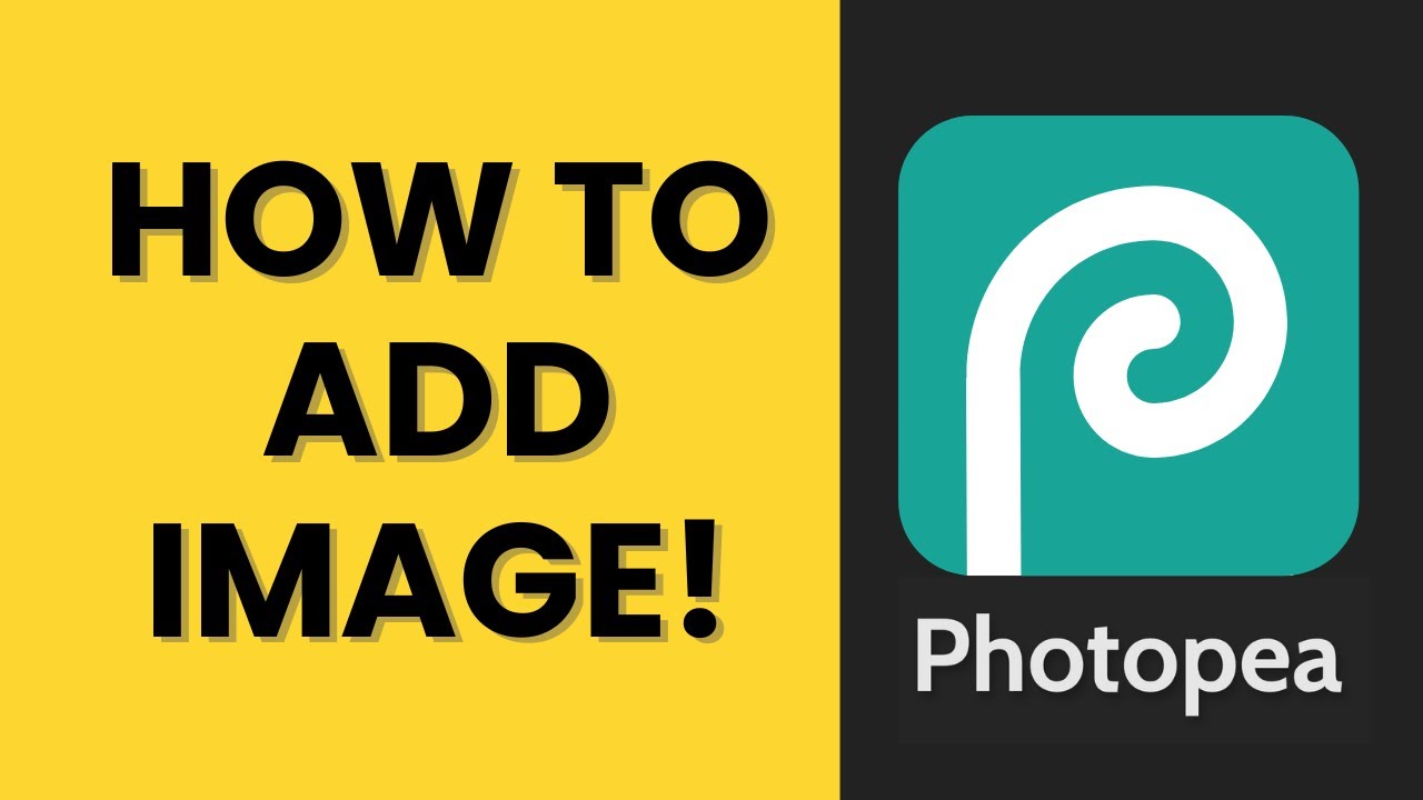 How to add image in Photopea (EASY) | Photopea Tutorial - YouTube