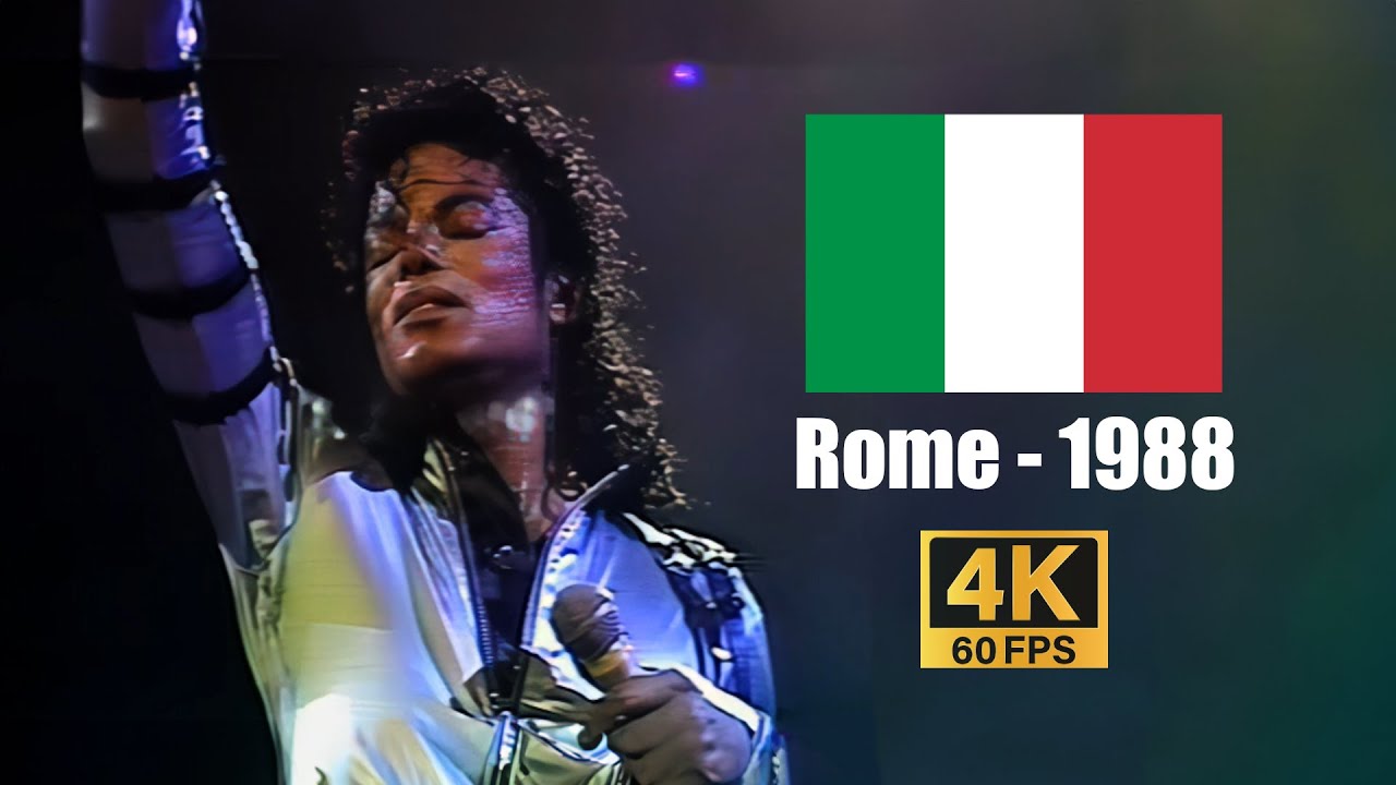 Michael Jackson | Human Nature - Live in Rome May 23rd, 1988 (4K60FPS ...