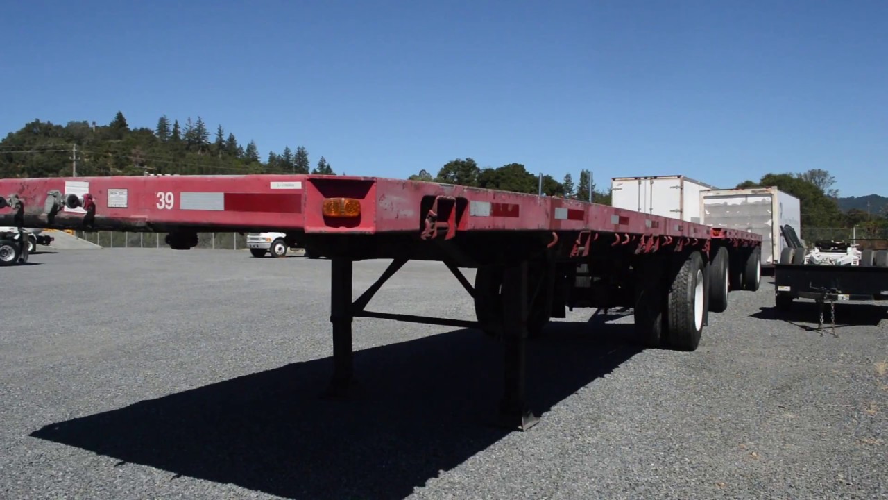 Double Flatbed Trailers/ Charter Trucks -u10683 - YouTube