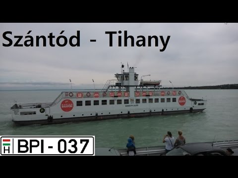 Szántód - Tihany Rév/Komp felgyorsítva - YouTube